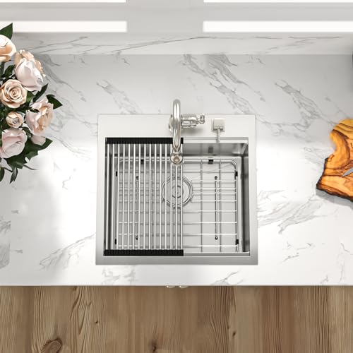 Snapklik.com : 21 Drop Bar Sink Stainless Steel - 21" X 20" Kitchen ...