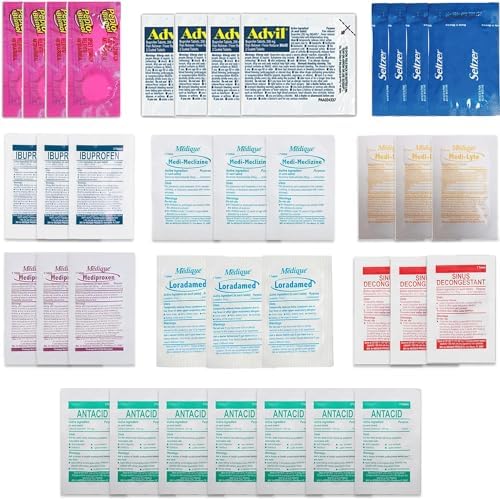Amazon.com: Real Vitamins Travel Medicine Kit - 16 Pcs Individually ...