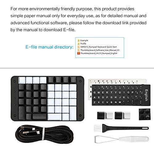 Snapklik.com : Koolertron Single-Handed Programmable Mechanical Keyboard