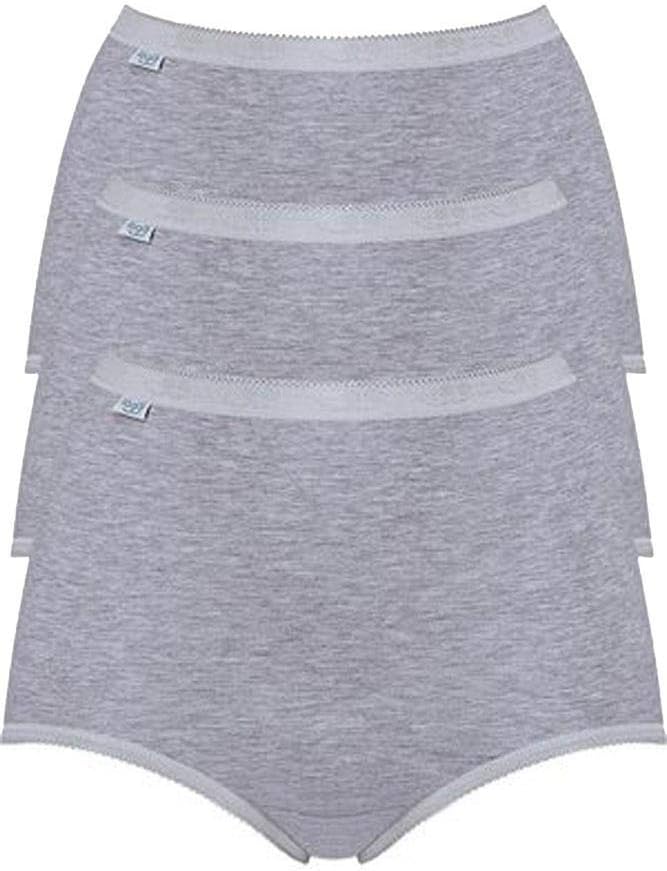 Sloggi Basic+ Maxi 3P 3 Pack Briefs Grey Combination (M013) 24 CS at ...
