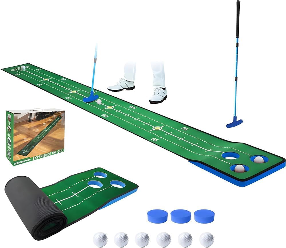 Wotes Golf Slope Putting Practice Set Interior/Exterior, Alfombrilla de ...