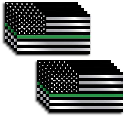 Amazon.com: Thin Green Line 10 pack I Support The Military Decal ...