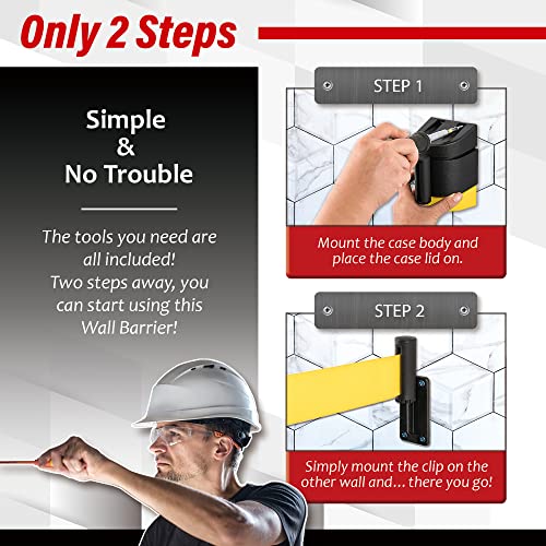 Snapklik.com : Wall Mount Crowd Control Retractable Belt - Guardian 2.0 ...