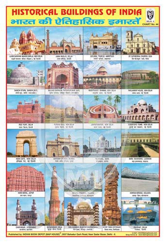 Buy HISTORICAL BUILDINGS OF INDIA CHART Online At DesertcartUAE buy-historical-buildings-of-india-chart-online-at-desertcartuae