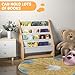 Amazon.com: Purbambo Sling Bookshelf for Kids, Bamboo Book Rack with 4 ...