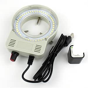Amazon.com: Microscope Microscope Ring Light 48pcs LED Adjustable Ring ...