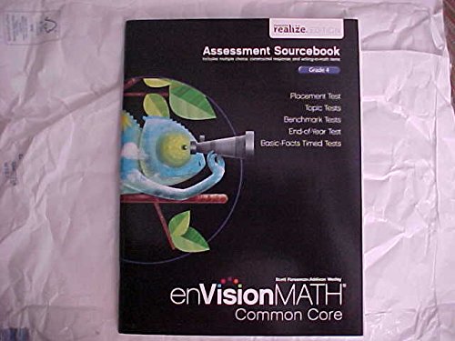 Amazon.com: eVision Math Common Core Grade 4 Assessment Sourcebook ...