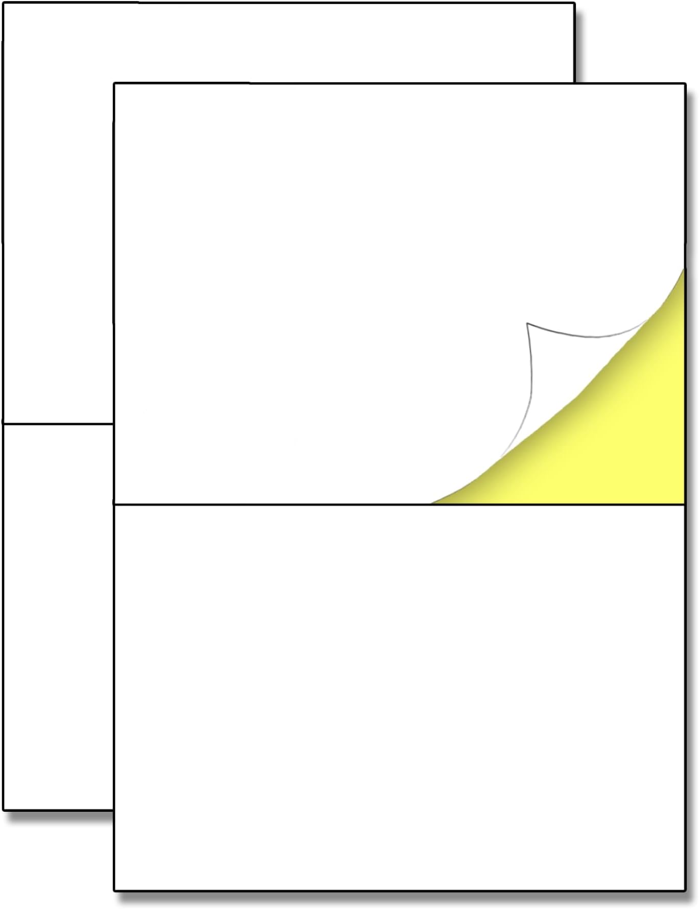 40 Sheets - Large Sticky Labels Stickers for Printing A4, for Storage ...