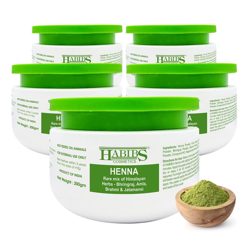 Buy HABIBS COSMETICS Natural Henna Mehndi Powder Enriched With ...