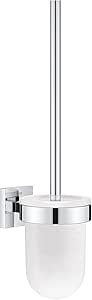 GROHE Start Cube, Toilettenbürstenset WC ohne Bohren (Toilettenbürste mit Halter, Wandmontage ...