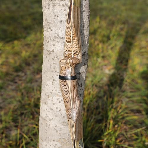 Archery Takedown Traditional Longbow Recurve Bow and Arrows Set, 60” 62 ...