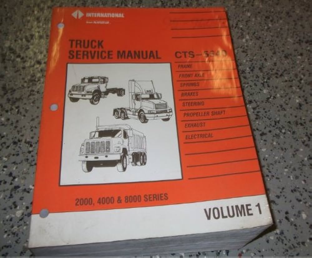 1996 International 4700 Service Manual 1940 1949 International K & KB