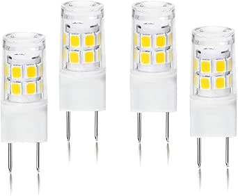 JSVSAL (4-Pack G8/GY8.6 LED Bulb, 2.5 W Under Cabinet Lighting, 20W ...