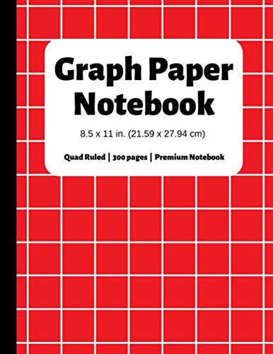 Graph Paper Notebook: 300 Pages, 4x4 Quad Ruled, Grid Paper Composition ...