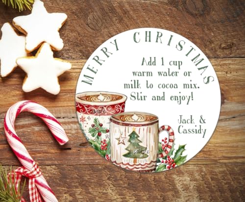 Amazon.com: Hot Cocoa Stickers, Customizable Instructions, self ...