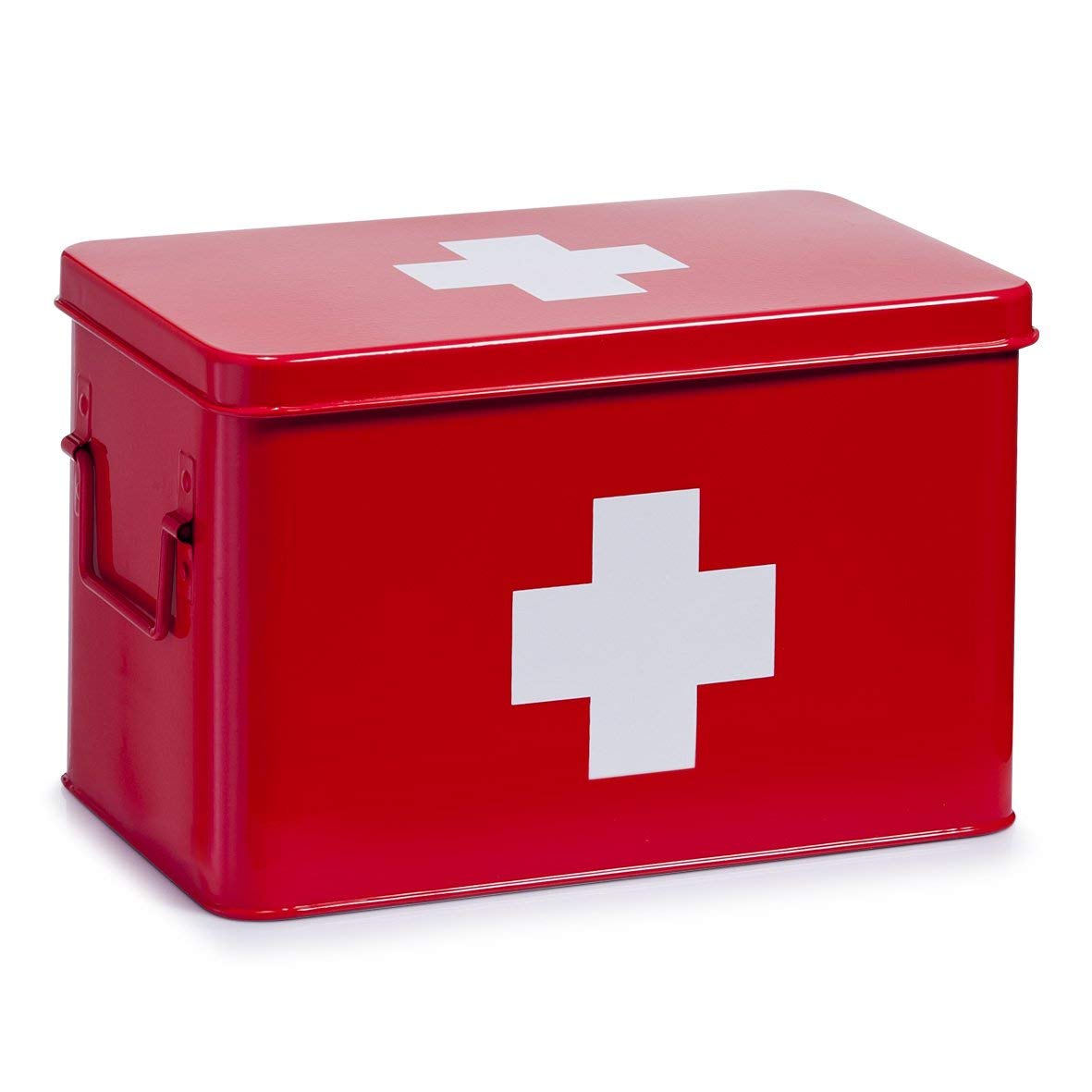Zeller First Aid box 32x19,5x20cm in red, Metal, 32 x 19.5 x 20 cm- Buy ...