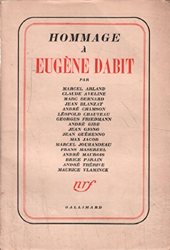 Amazon.com: Hommage a eugene Dabit: 9782070248506: Collectif: Books