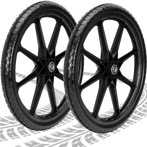 Amazon.com: IHDYPPEW 2 Pack Spoked Plastic Wheel and Plastic Tire, 12 x ...