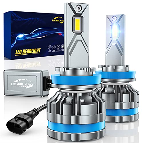 Beamland H8 H9 H11 LED Headlight Bulb, High Beam/Low Beam 120W Updated ...