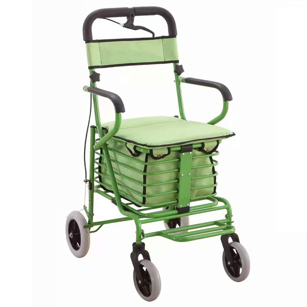 Amazon.com: DUERDU Shopping Trolley Seniors Rollator Wheelchair Walker ...