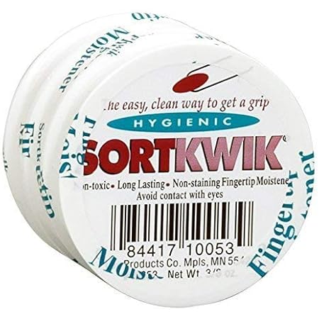 Amazon.com : Lee Sortkwik Fingertip Moistener, 3/8 oz, 12 Pack (S10053 ...