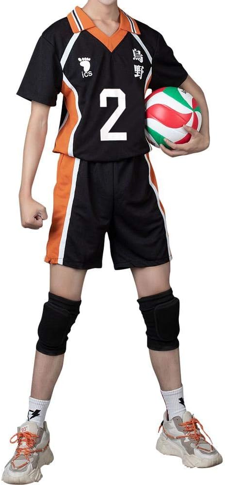 Amazon.com: Cosfun Haikyuu!! Karasuno High School Uniform Jersey ...