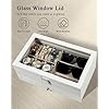 Amazon.com: GUKA Watch box, 6 Slot Watch Case, 3 Slot Sunglass ...