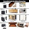 Amazon.com: CODACE Electronic Cabinet Lock, Smart NFC RFID Locks ...