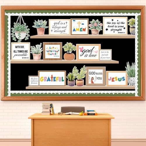 Amazon.com: Christian Plant Inspirational Bulletin Board Set Summer ...