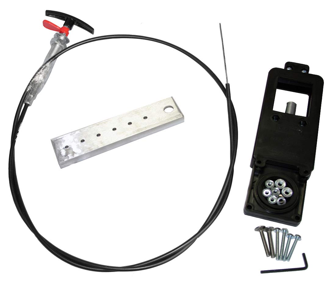 Valterra TC172 72" Flexible Cable Kit with 1-1/2" Valve , Black