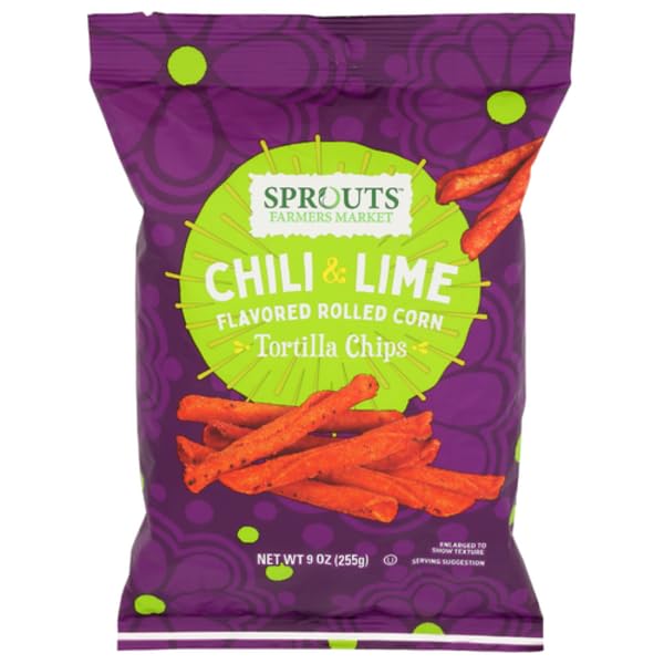 Amazon.com: Sprouts Chili & Lime Rolled Tortilla Chips - 9 oz (255g)