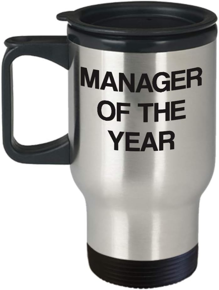 Amazon.com: MANAGER OF THE YEAR MUG, Best Managers Travel Commuter ...