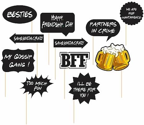 Untumble Friendship Day Props | Black Friendship Day Party Props Kit ...