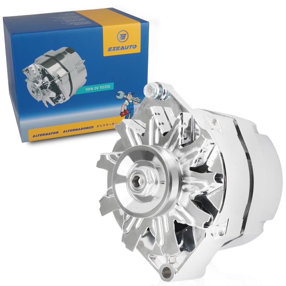 Amazon.com: New Chrome 1 Wire Self Exciting Alternator High Output ...