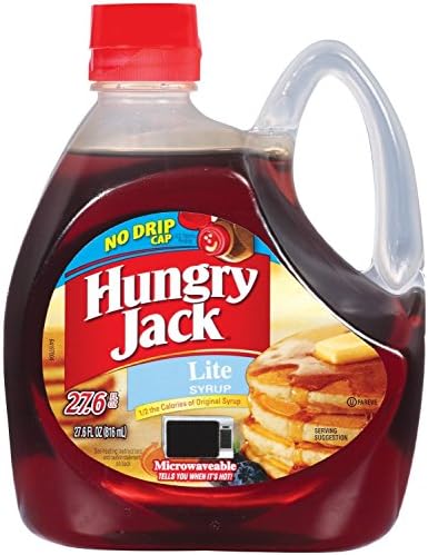 Amazon.com : Hungry Jack Lite Pancake Syrup, 27.6 oz - Pack of 3 ...