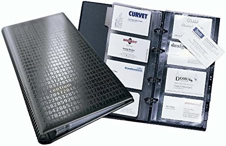Durable Visifix Centium Business Card Album for 200 Cards - Black ...