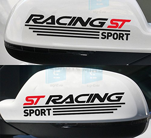 SIGN EVER ST Racing Rearview Mirror Decal Styling Car Sticker Exterior ...