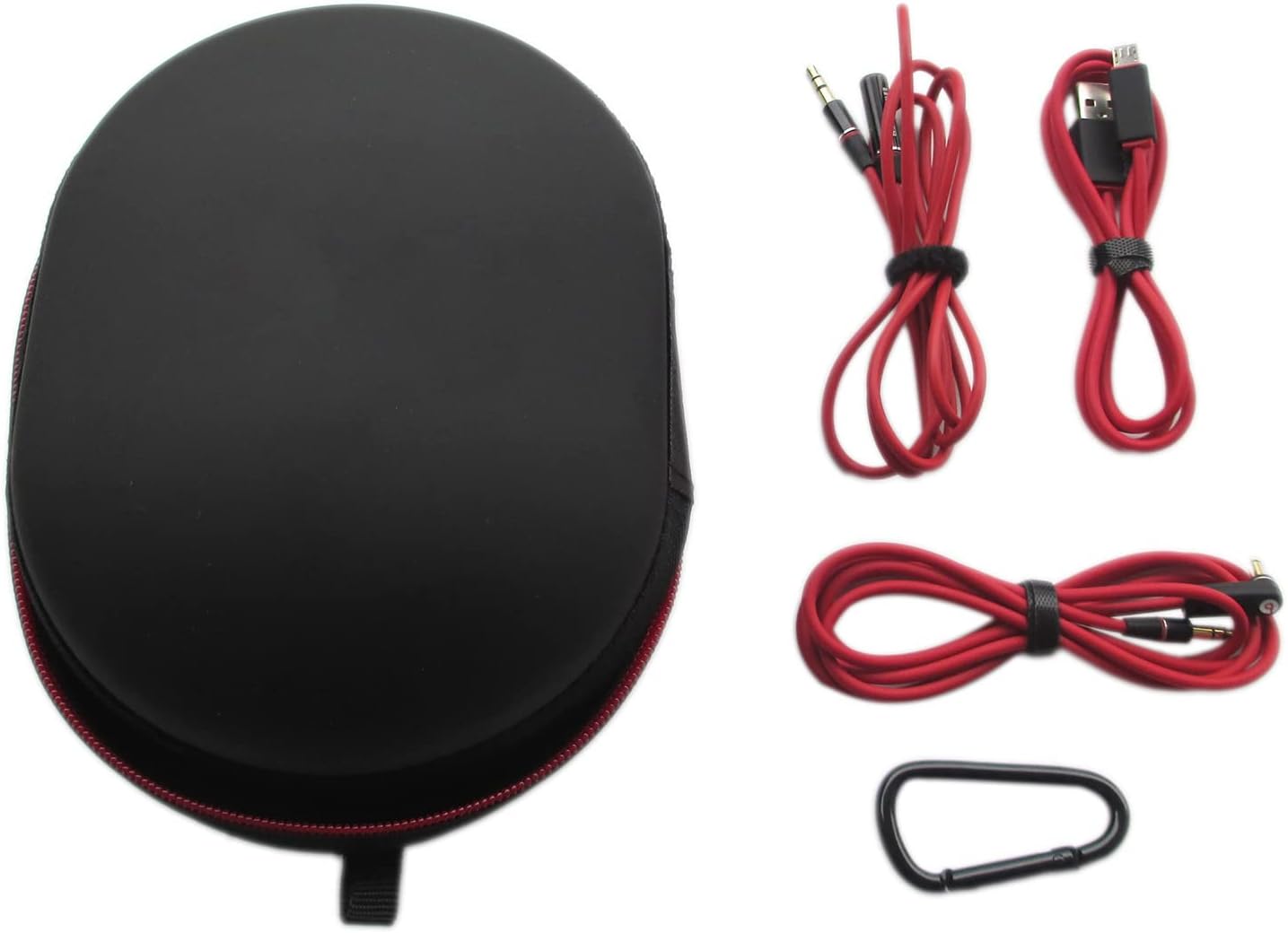 Matte Hard Headphone Case with Audio/Charging/Extension Cable Cord for ...