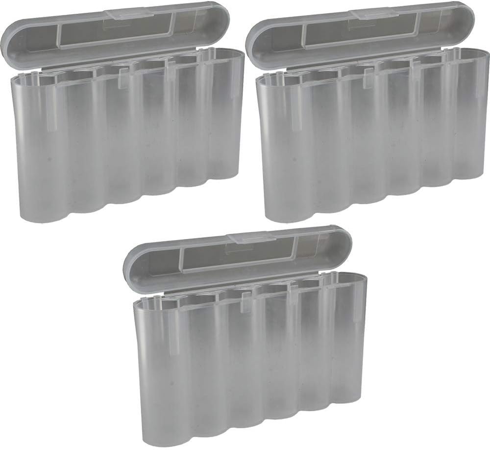 Amazon.com: Birdz 3 Clear 18650 & CR123A 6 Battery Holder Storage Case ...