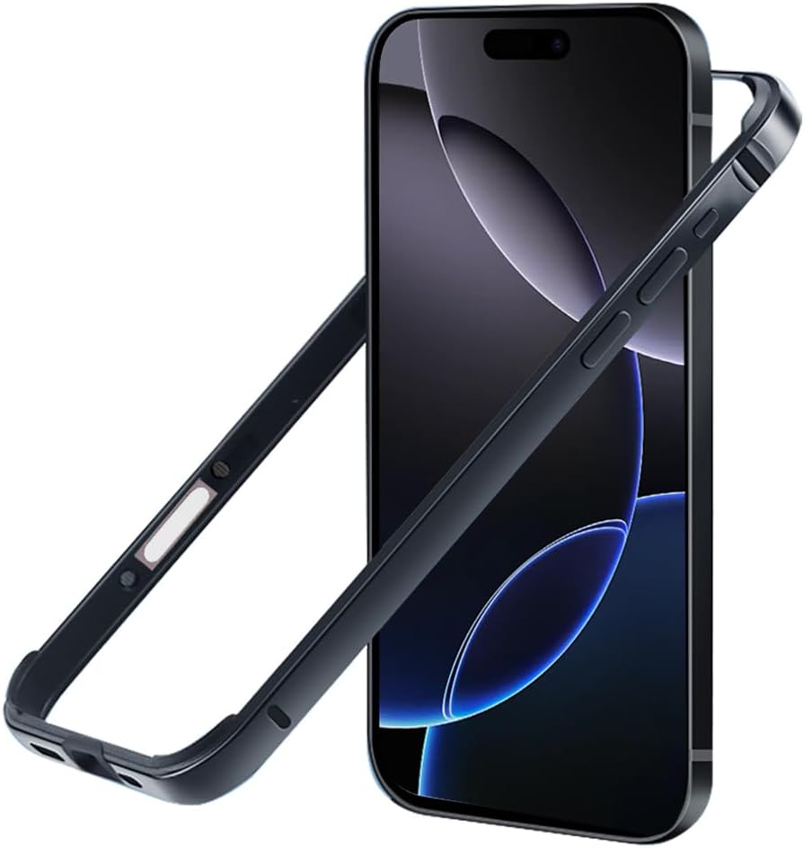 Amazon.co.jp: YSAN iPhone16 バンパー ケース アルミ 耐衝撃 ストラップ穴付き 軽量 ボタン保護 シリコン 衝撃 ...