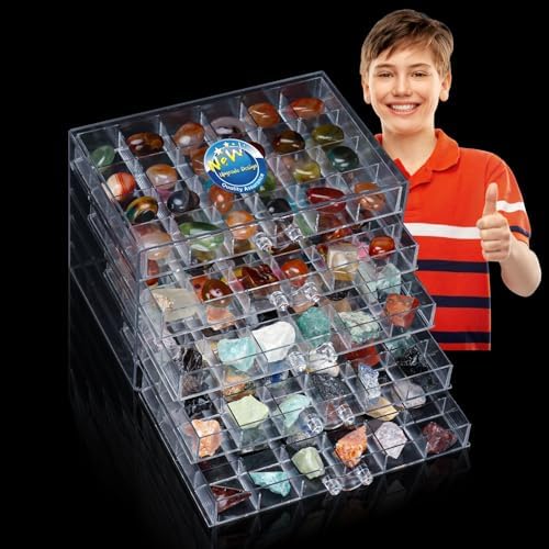 Amazon.com - Crystal Rock Collection Display Case - Display Shelf for ...