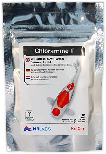 NT Labs Koi Care Chloramine-T 50g : Amazon.co.uk: Pet Supplies