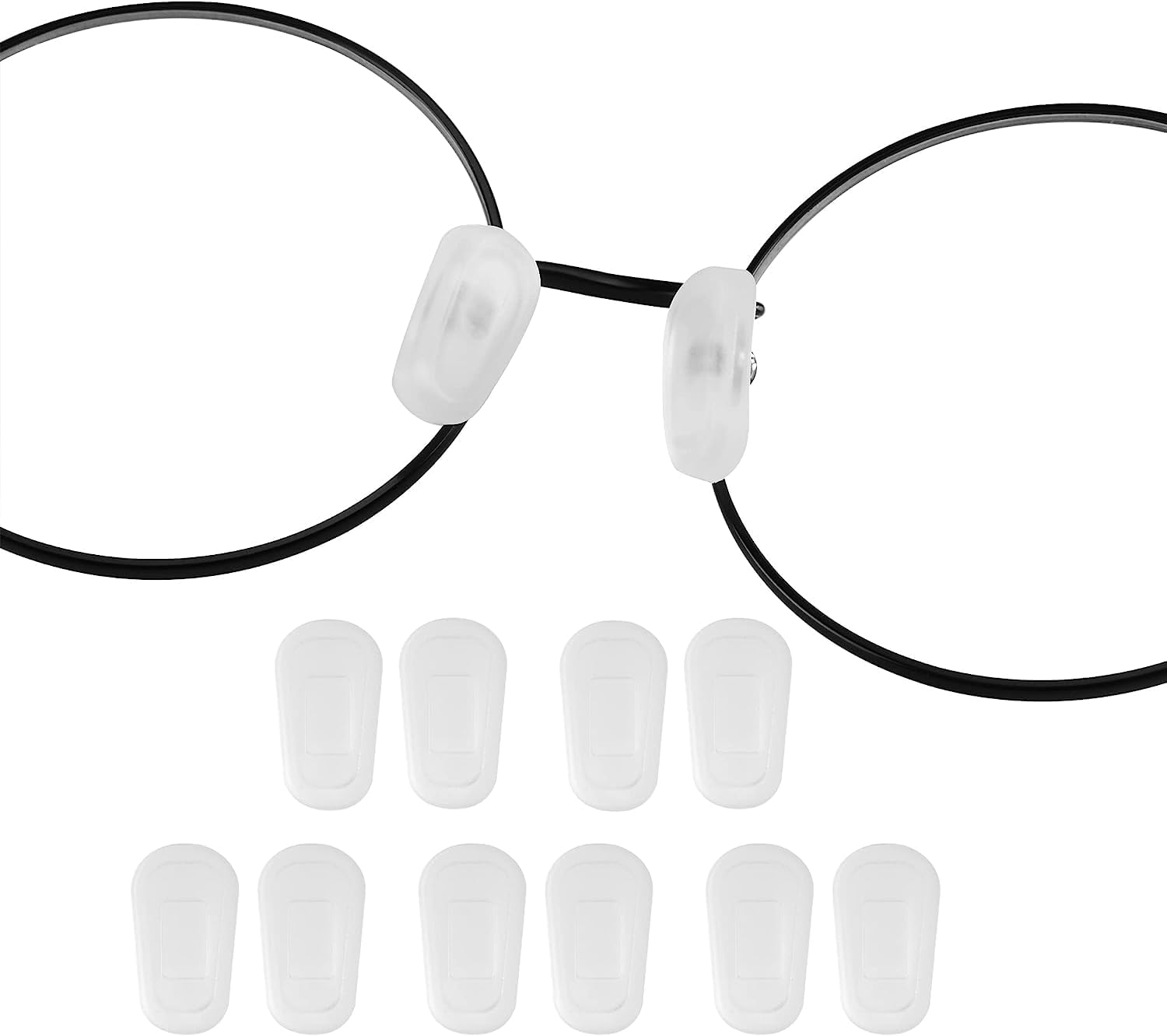 Amazon.com: Eyeglass Nose Pads Cover,5 Pairs Soft Silicone Slip-on ...