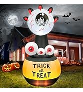 Amazon.com: FunFanso 6 FT Halloween Inflatable Claw Eyeballs Outdoor ...