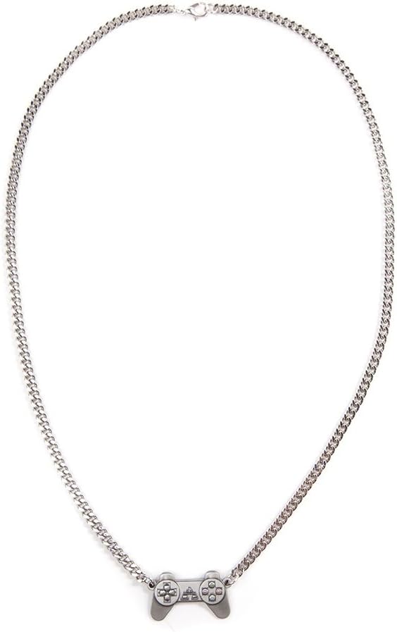 Amazon.com: Playstation "Sony Playstation Controller" Necklace (Silver ...