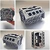 Amazon.com : Baychon 3D Printed Engine Block Desk Organizer, Mini V8 ...