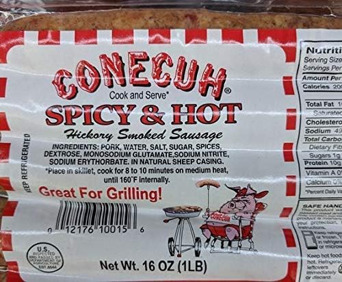 Amazon.com: Conecuh Original Smoked Sausage 16 Oz (4 Pack) : Grocery ...