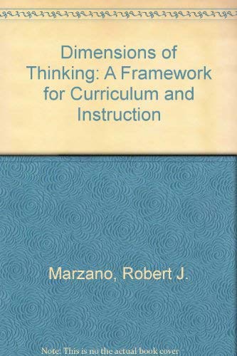Buy Dimensions of Thinking: A Framework for Curriculum and Instruction ...