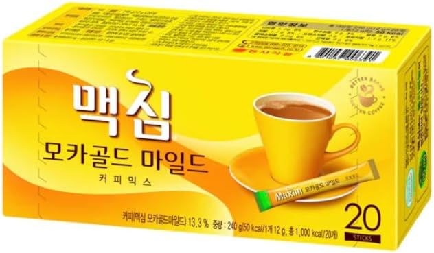 Amazon.com : Korean Coffee Maxim Premium Instant Flavored Coffee Mix ...