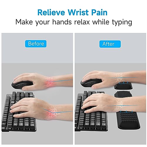 Snapklik.com : MEKASS Ergonomic Wrist Rest For Keyboard And Mouse, Soft ...